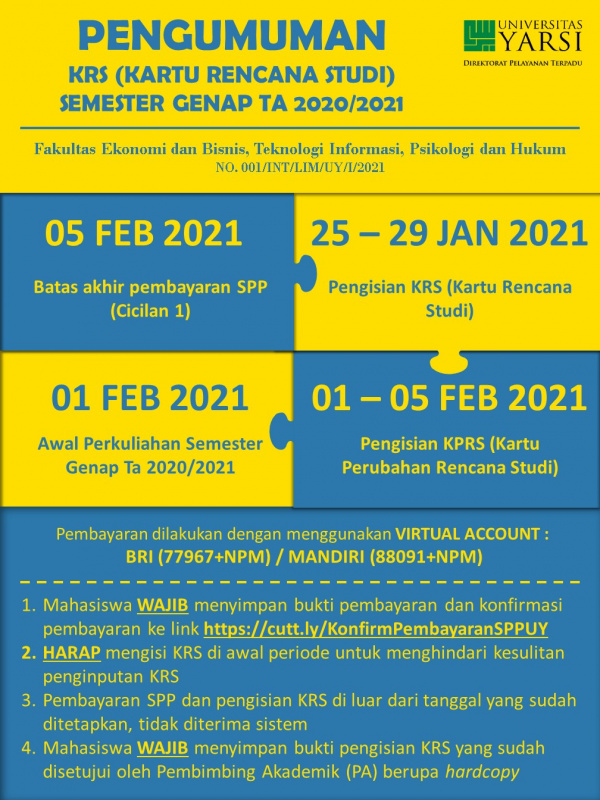 Sisfo Akademik Univ. YARSI