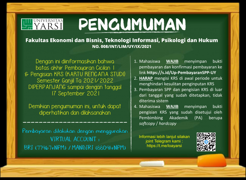 Sisfo Akademik Univ. YARSI